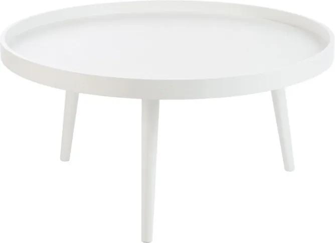 Bílý kulatý konferenční stolek Serge - ∅ 90*45 cm