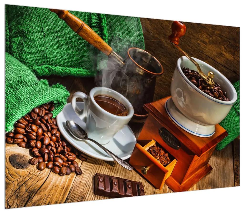 Obraz mlýnku na kávu (100x70 cm)