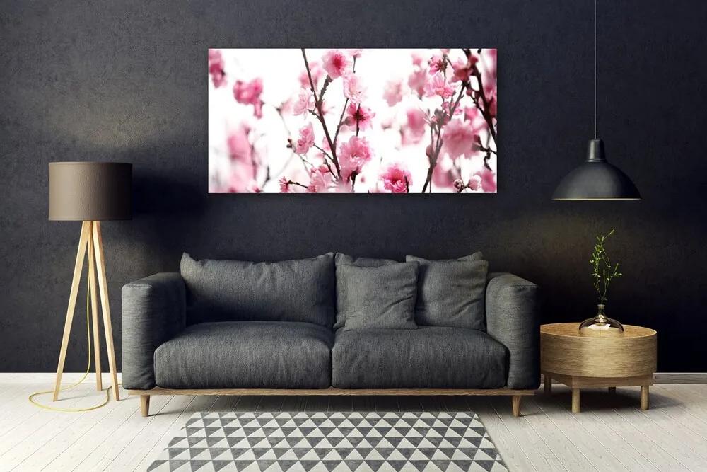 akrylový obraz Větve Květiny Rostlina 120x60 cm