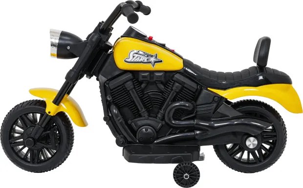 Elektrická motorka STAR žlutá