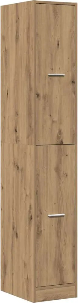 Skříňka na léky dub artisan 30 x 41 x 174,5 cm kompozitní dřevo 3309635