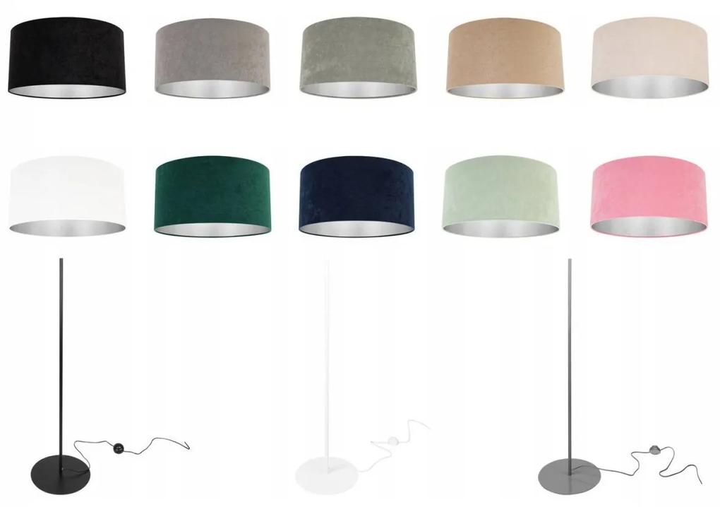 Podlahová lampa MEDIOLAN, 1x textilní stínítko (výběr z 10 barev), (výběr ze 3 barev konstrukce), CH