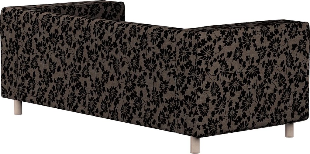 Potah na pohovku IKEA Klippan 2-místná barva hnědá látka pletený vzor, vzorované