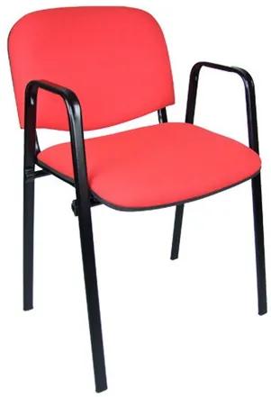Konferenční židle ISO s područkami C8 - hnědá