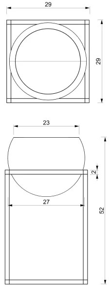 Kovový květináč 51,3x29 cm zlatá