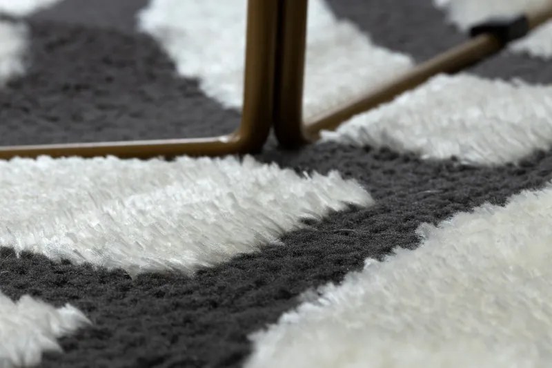 Dywany Łuszczów, Kusový koberec Mode 8629 cream/black, 140x190, bílá, černobílá, kancelář