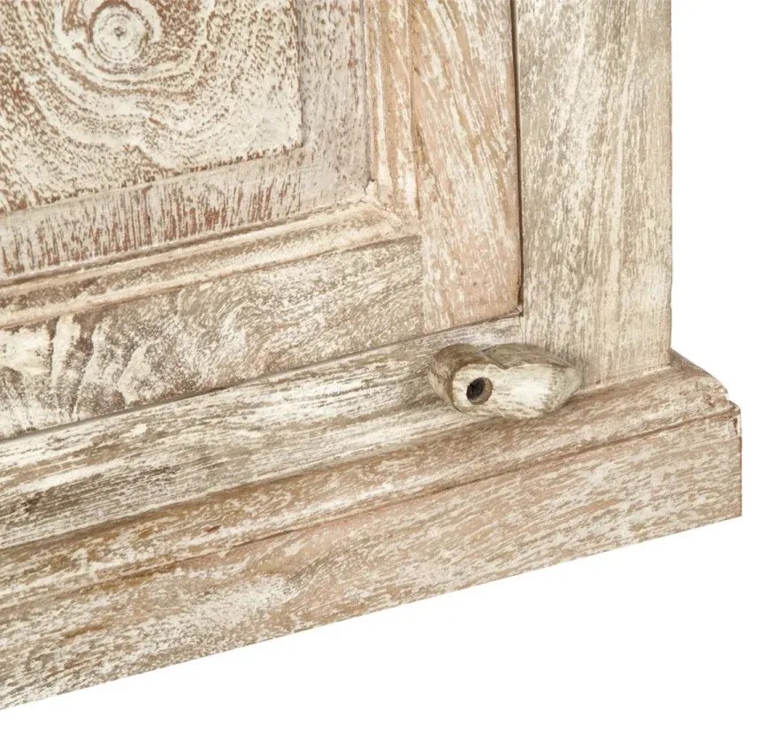 furniture-nabytek.cz - Masivní koupelnová nástěnná skříňka Patinor z mangového dřeva, lakovaná, přírodní barva – 48×24×70 cm