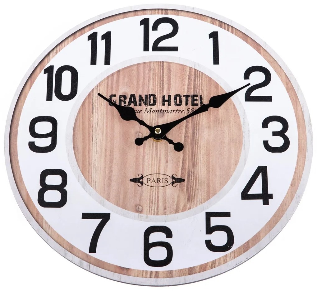 Nástěnné hodiny Grand Hotel, 34 cm