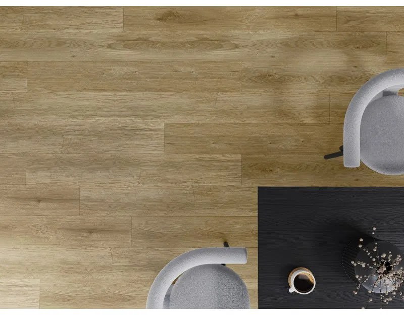 Mexen Manhattan, vinylová podlaha 1240x182 mm SPC 6,5 mm, IXPE 1,5 mm, 4stranná V-drážka, dub, F1041-1240-182-505-4V1-01