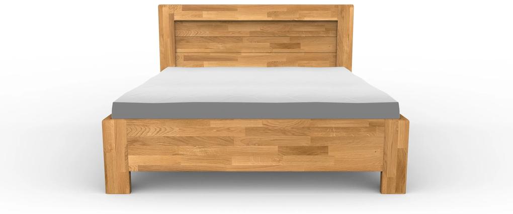 Masivní postel ROYAL - Solwo Design Dřevo a odstín oleje: BUK Cink - Olej odstín BO102, Rozměr spací plochy: 240x200