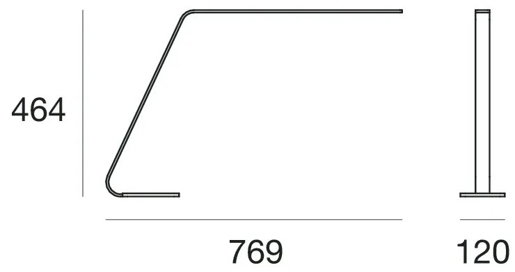 Stilnovo Lama, bílá stolní LED lampa s dotykovým stmívačem, 9W LED 3000K, výška 46cm