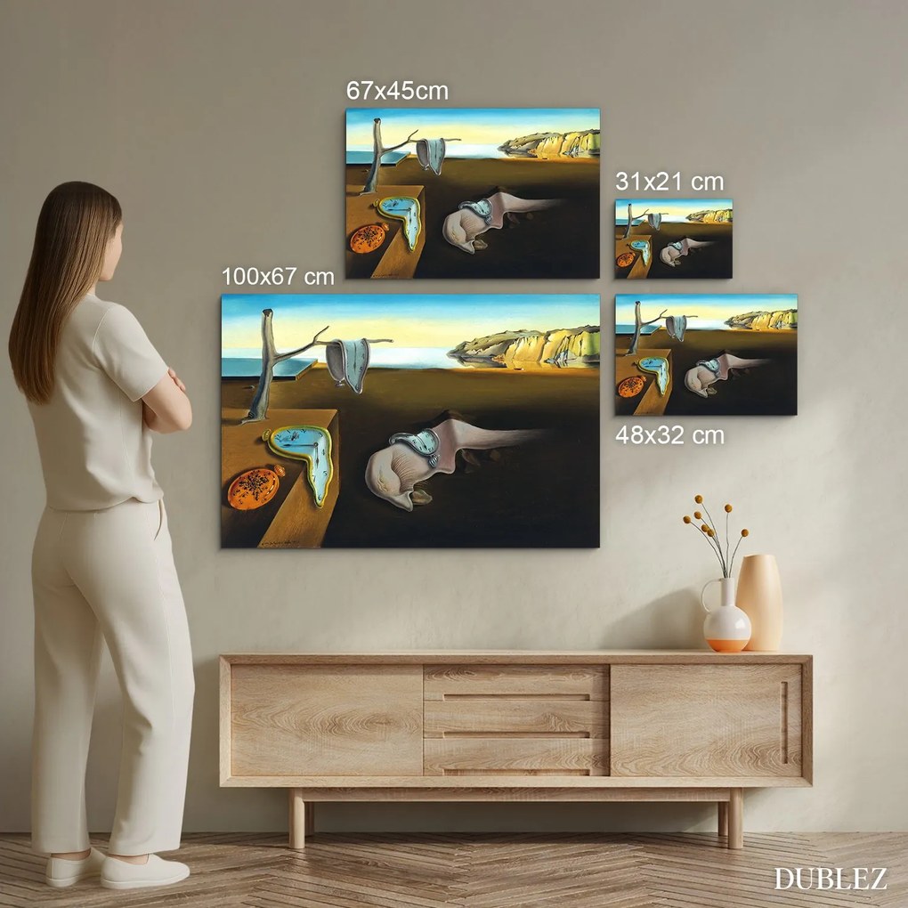 DUBLEZ | Reprodukce obrazu S. Dalí - Tekoucí hodiny | UV tisk, Premium