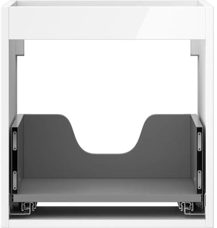 Mexen Box-A, závěsná skříňka 45 cm, 1 zásuvka, bílá lesklá, 91AX0-0450-470-1-00