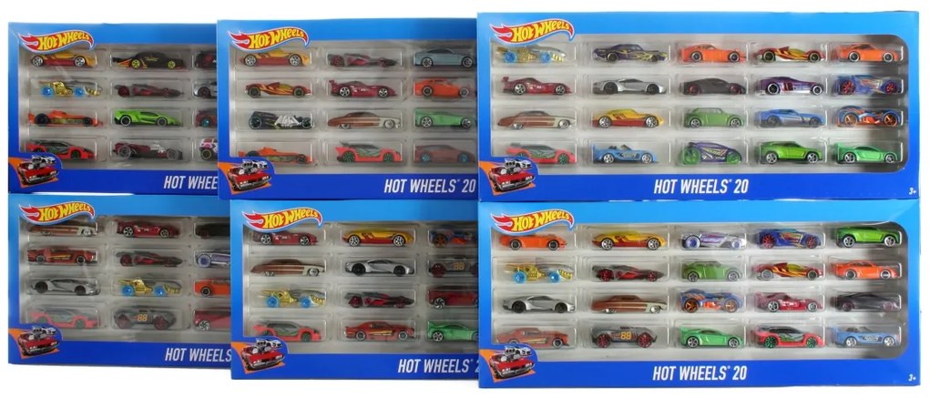 Hot Wheels 20ks angličák H7045 TV
