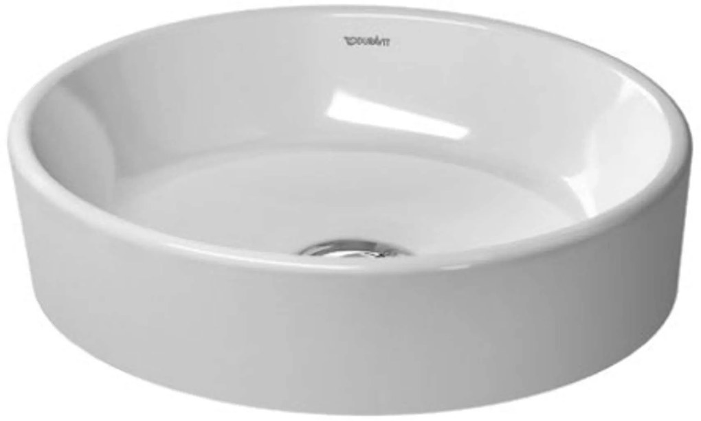 Duravit Starck 2 - Umyvadlo na desku, 44x40 cm, bez přepadu, WonderGliss, bílá 23214400001
