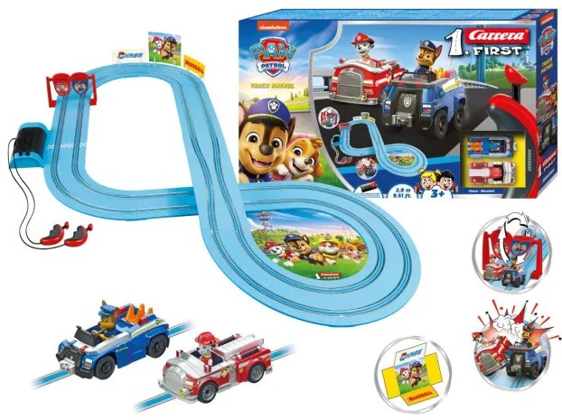 Závodní dráha Carrera First 20063060 Paw Patrol - Track Patrol 2,9m