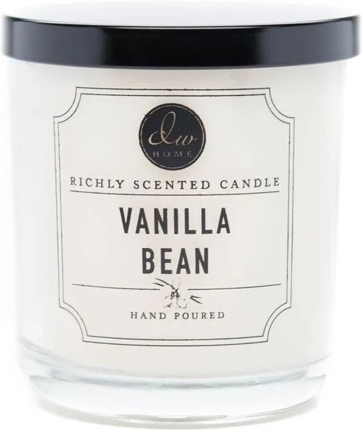 dw HOME Mini vonná svíčka Vanilla Bean - 113gr, bílá barva, sklo