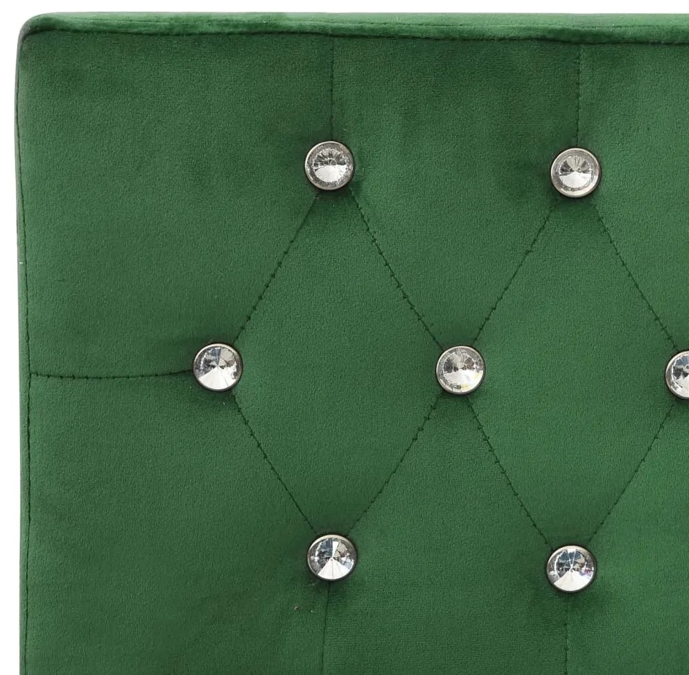 Lavice 110 cm tmavě zelená samet - Default Title