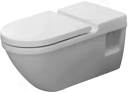 DURAVIT - Starck 3 Závěsné WC, bezbariérové, s WonderGliss, bílá (22030900001)