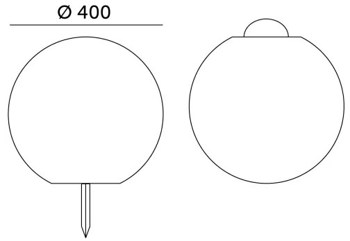 LED RGBW Stmívatelná solární lampa LED/5W/3,7V 3000K IP54 pr. 40 cm