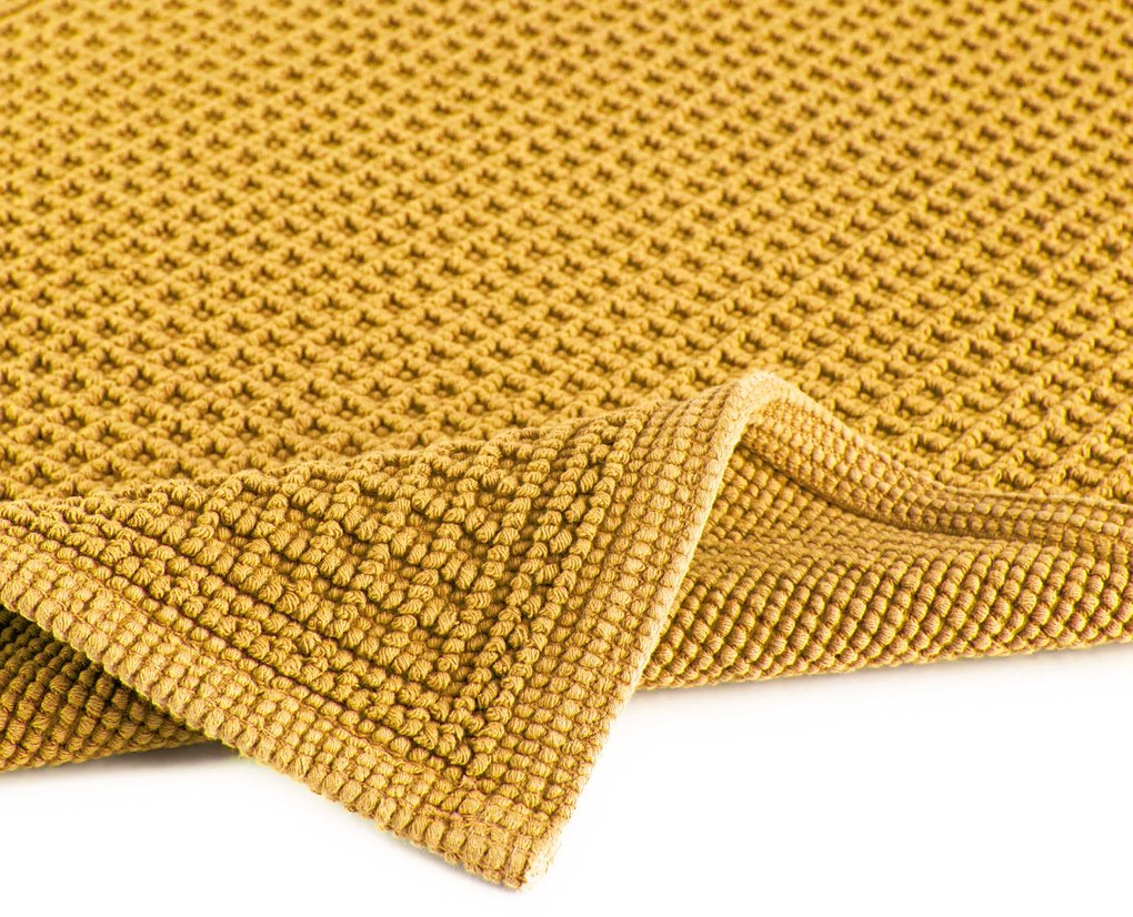 Koupelnová předložka Sorema Favo 1600 gsm Pale Gold (oranžová)