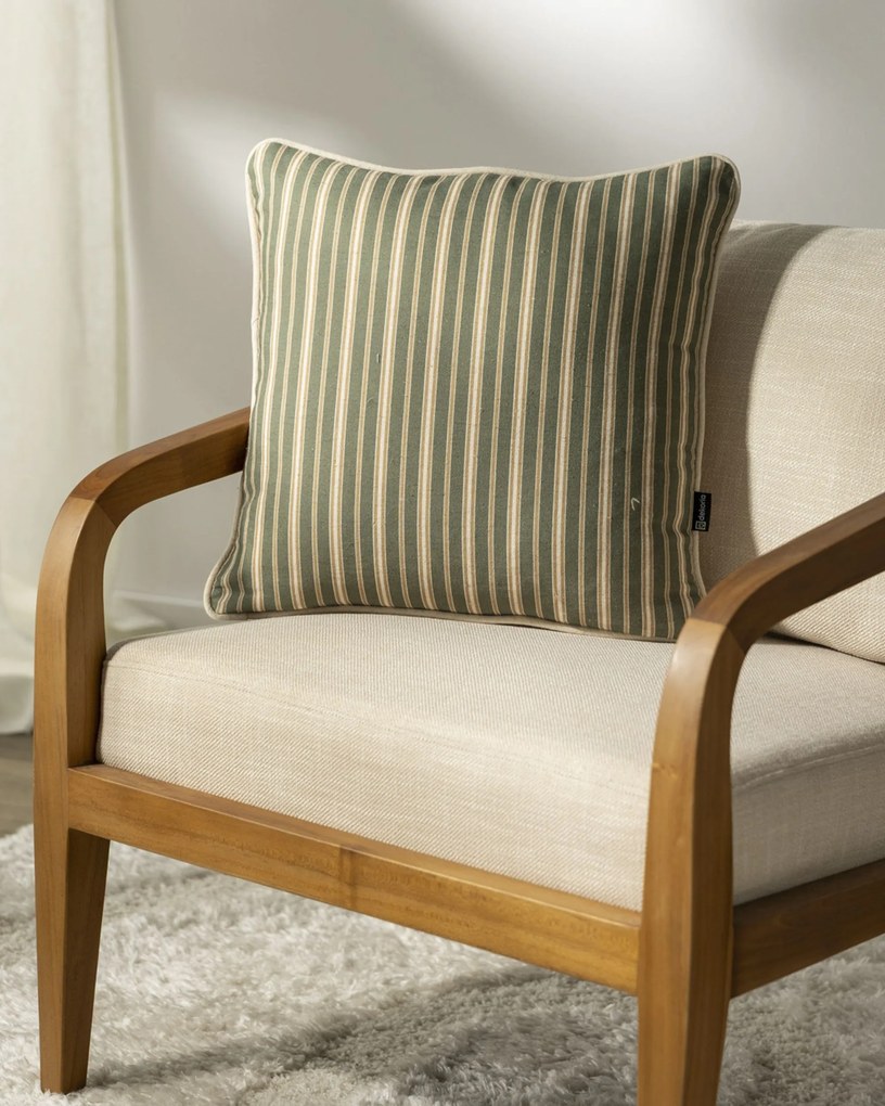 Povlak na polštář Classic Stripe Olive 45x45 cm