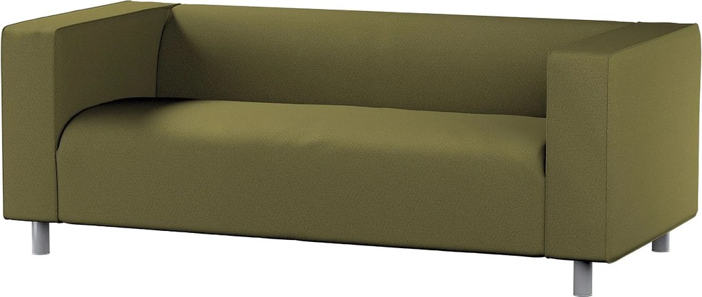 Potah na pohovku IKEA Klippan 2-místná barva zelená látka pletený vzor