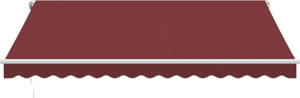 Automatická zatahovací markýza s LED burgundská 400 x 350 cm 3214985