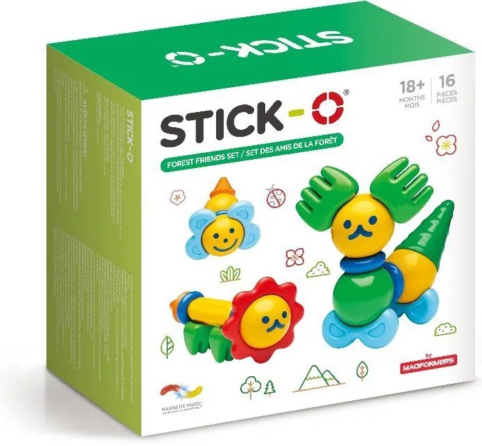 Stavebnice magformers - stick-o lesní potvůrky