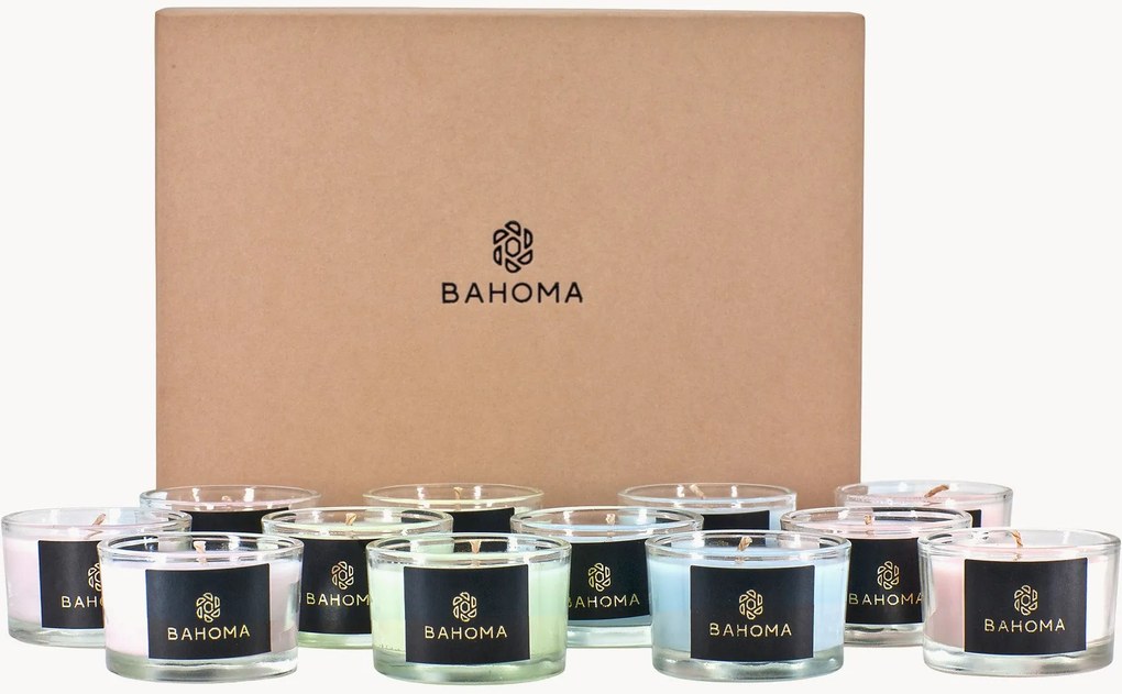 Sada ručně litých mini svíček v dárkovém balení Alchemy, 12 dílů