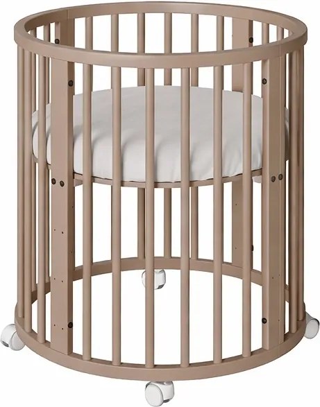 Dětská rostoucí postýlka 3v1 oválná + matrace New Baby kašmírová