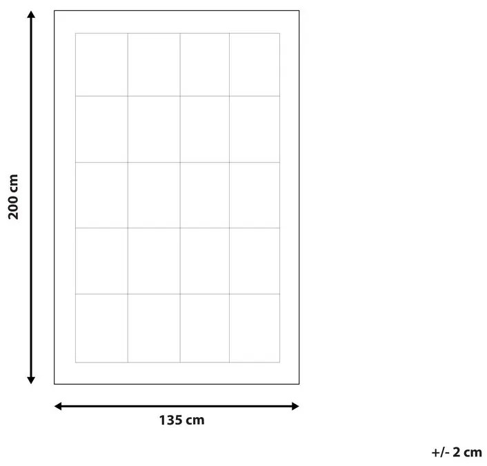 Přikrývka z mikrovlákna extra teplá 135 x 200 cm LEMBERG Beliani