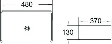 Keramické umyvadlo MAXMAX MEXEN CATIA - bílé, 21314800