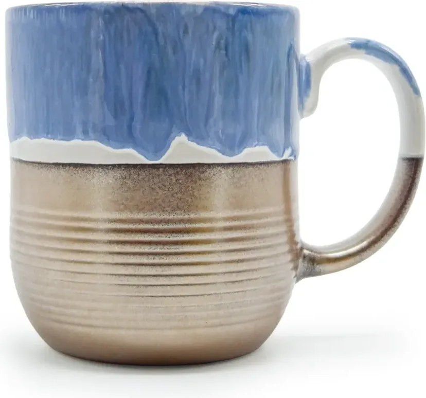Kameninový hrnek Copper, 450 ml – industriální design, reaktivní glazura