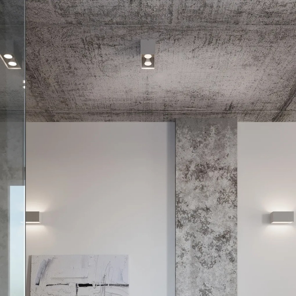 Sollux Lighting Stropní svítidlo QUAD šedé