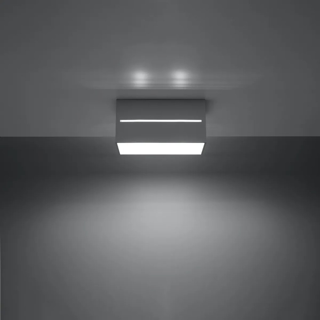 Sollux Lighting Stropní svítidlo LOBO 2 šedé