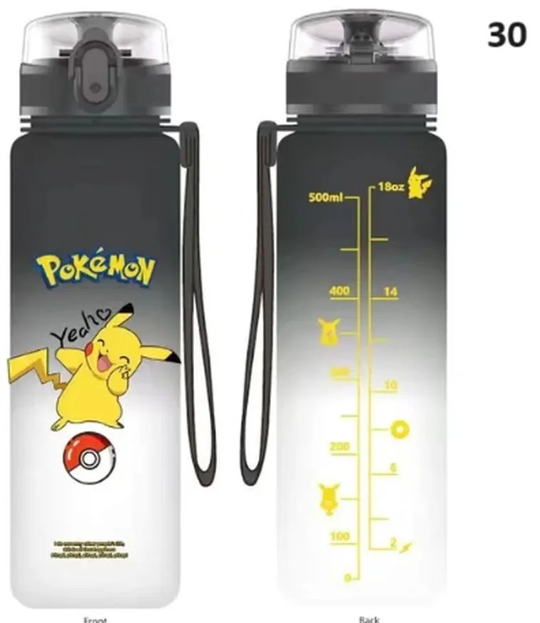 Plastová láhev s motivem Pokémonů (560 ml) Barva: 30