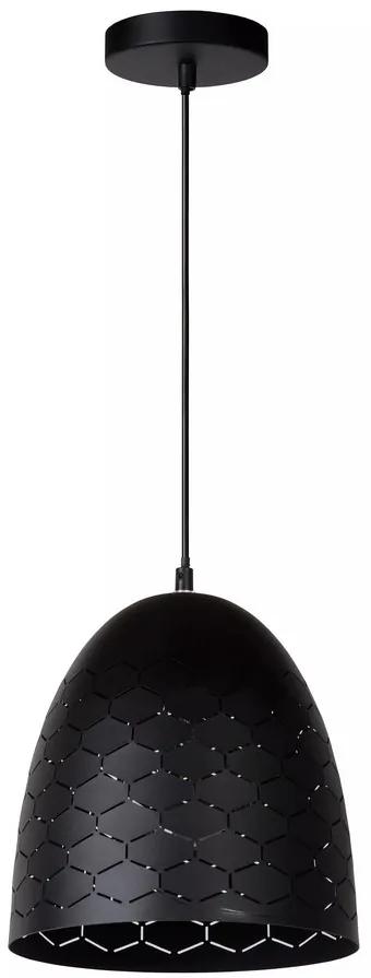 LUCIDE Závěsné svítidlo GALLA průměr 25 cm - 1xE27 - Black