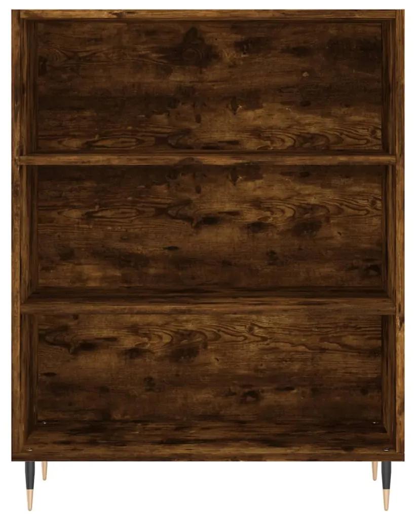 Skříň highboard kouřový dub 69,5 x 34 x 180 cm kompozitní dřevo,  3196056