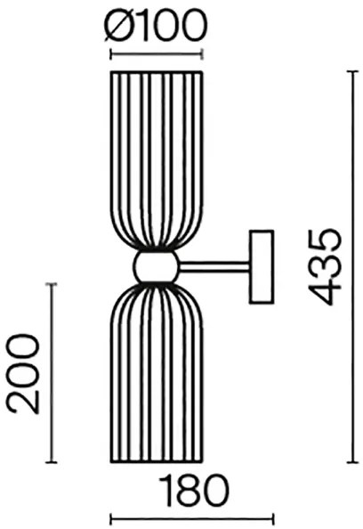 Maytoni MOD302WL-02CG - Nástěnné svítidlo ANTIC 2xE14/40W/230V zlatá/béžová