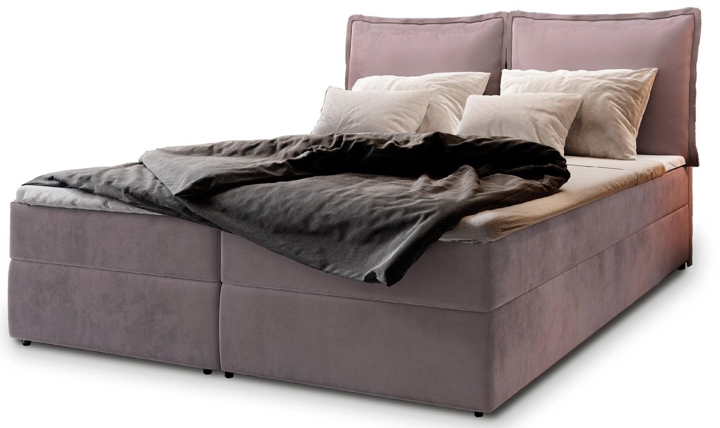 MSL Kontinentální čalouněná postel LOTO (140 x 200 cm) Barva látky: POSO 60