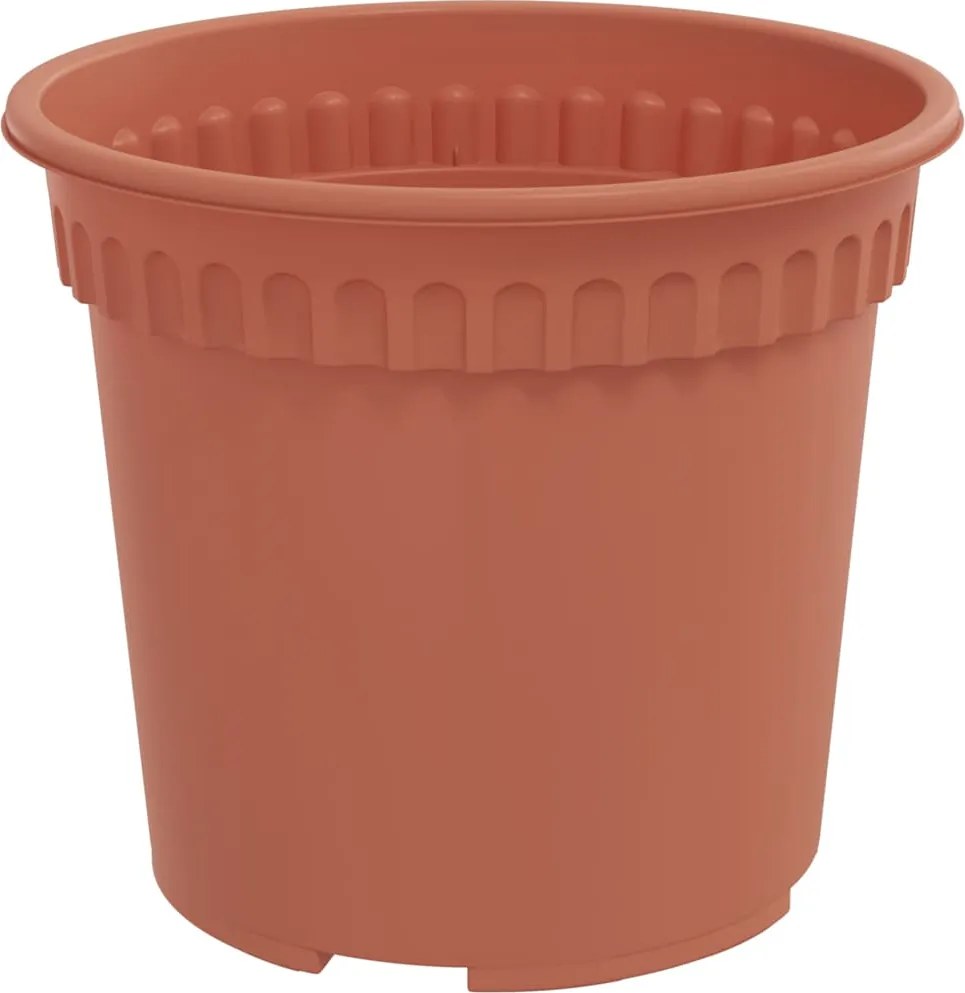 Květináče 24 ks Cihlově červená Plast 3403263
