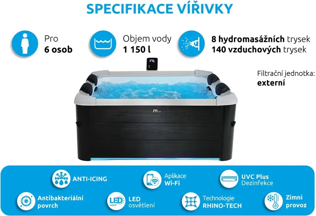 Mspa | Vířivý bazén MSPA Oslo Plus F-OS063WP | 11406451