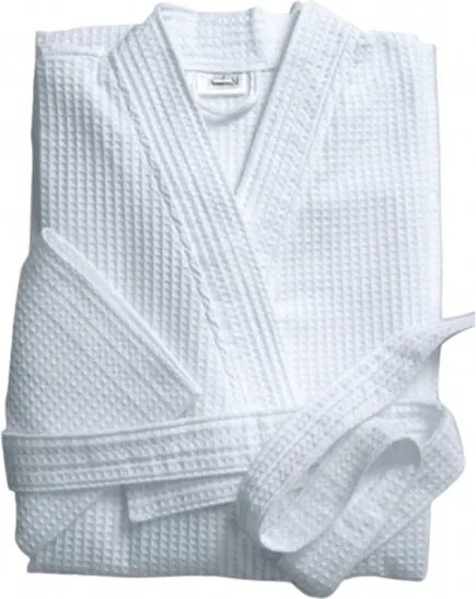 Praktik Vaflový župan kimono Praktik bílá velikost S