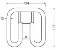 LED žárovka GR8 LEDVANCE DULUX LED SQUARE EM/230V 7W (16W) teplá bílá (3000K)