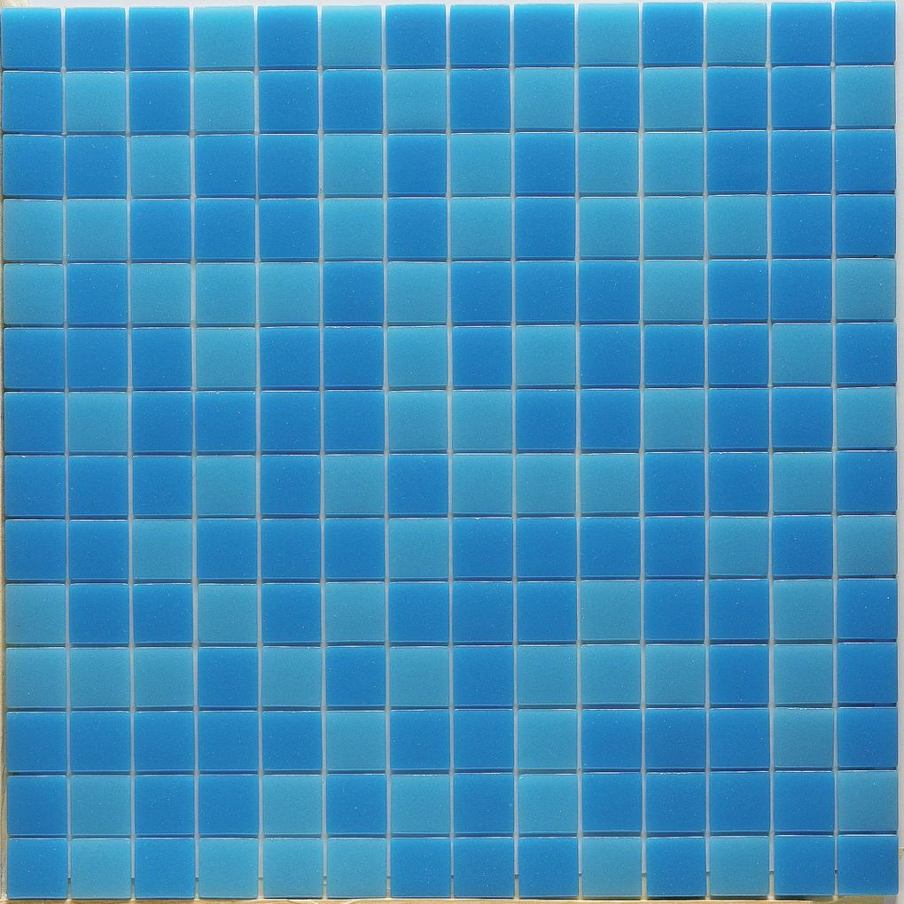 Hisbalit Obklad mozaika skleněná modrá NOJA 2,5x2,5 (33,3x33,3) cm - 25NOJALH