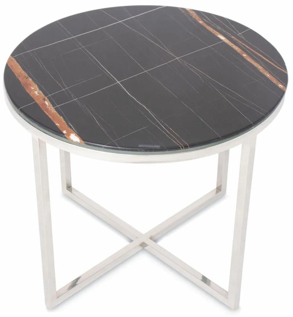 Konferenční stolek VERTIGO 60 cm stříbrný