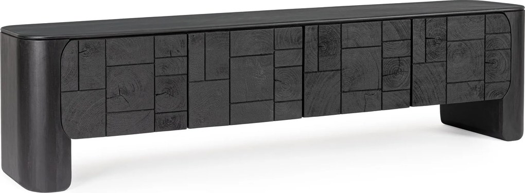 BIZZOTTO TV stolek SINNAR černý 200x50 cm 8051836840737