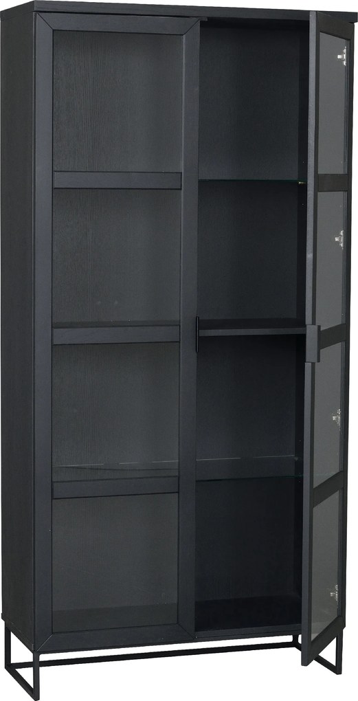 ROWICO Dřevěný kabinet EVERETT černý 195 cm 118788
