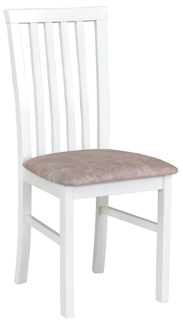 Jídelní židle Balro 1 Zvolte dřevo: Bílá, Zvolte látku: látka 11b